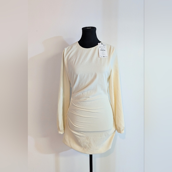 Zara | Dresses | Zara Cream Dress | Poshmark